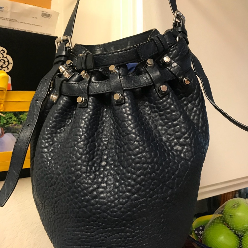 Authentic Alexander Wang Diego Bag Blue Firm - Gem